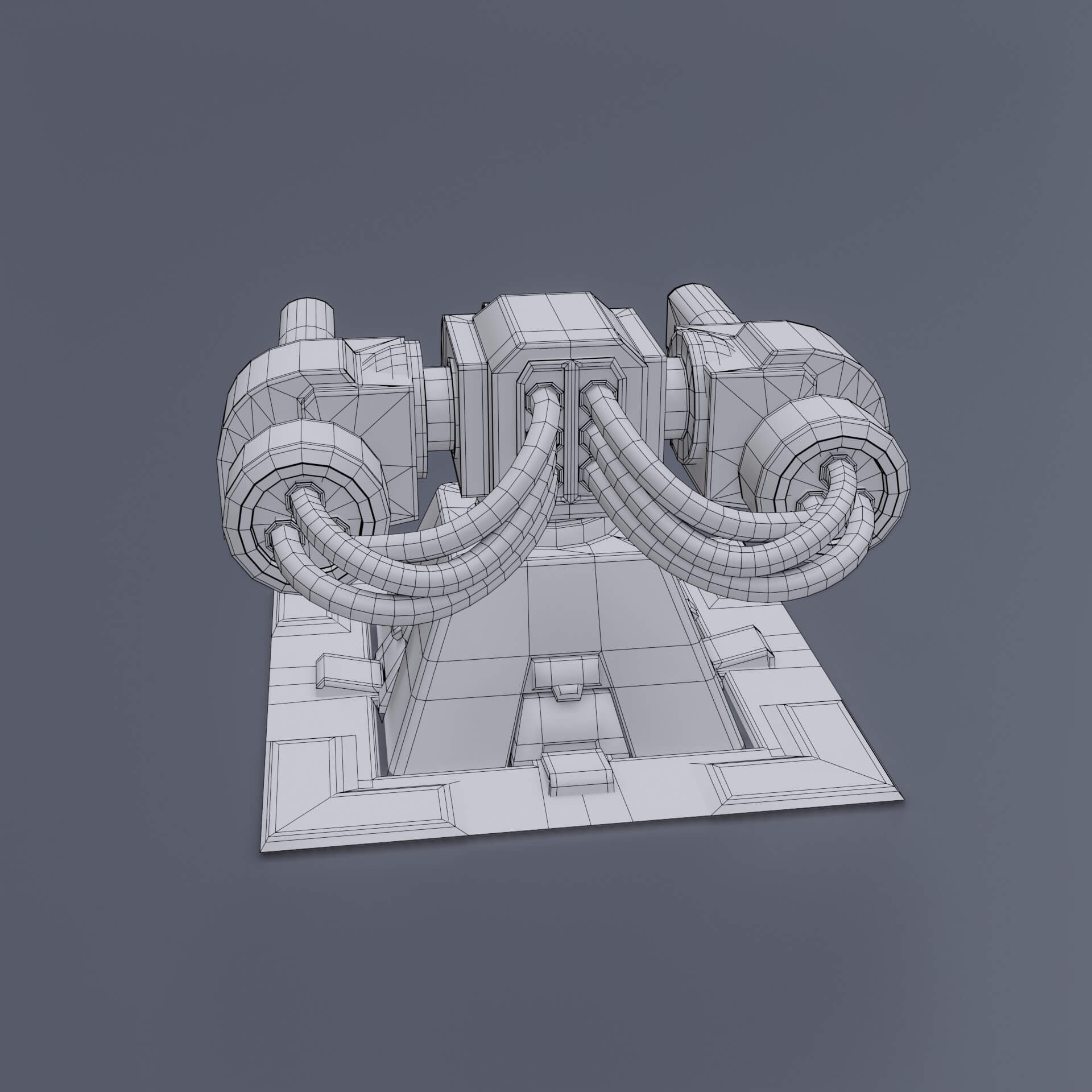 Sci-Fi Turret 3D Model by mg53
