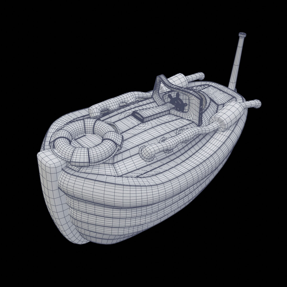 Speedboat - 3D Model by mg53