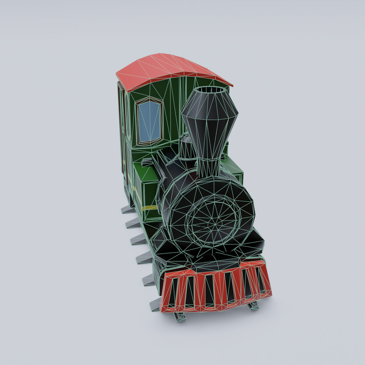 Steam Locomotive - 3D Model by mg53