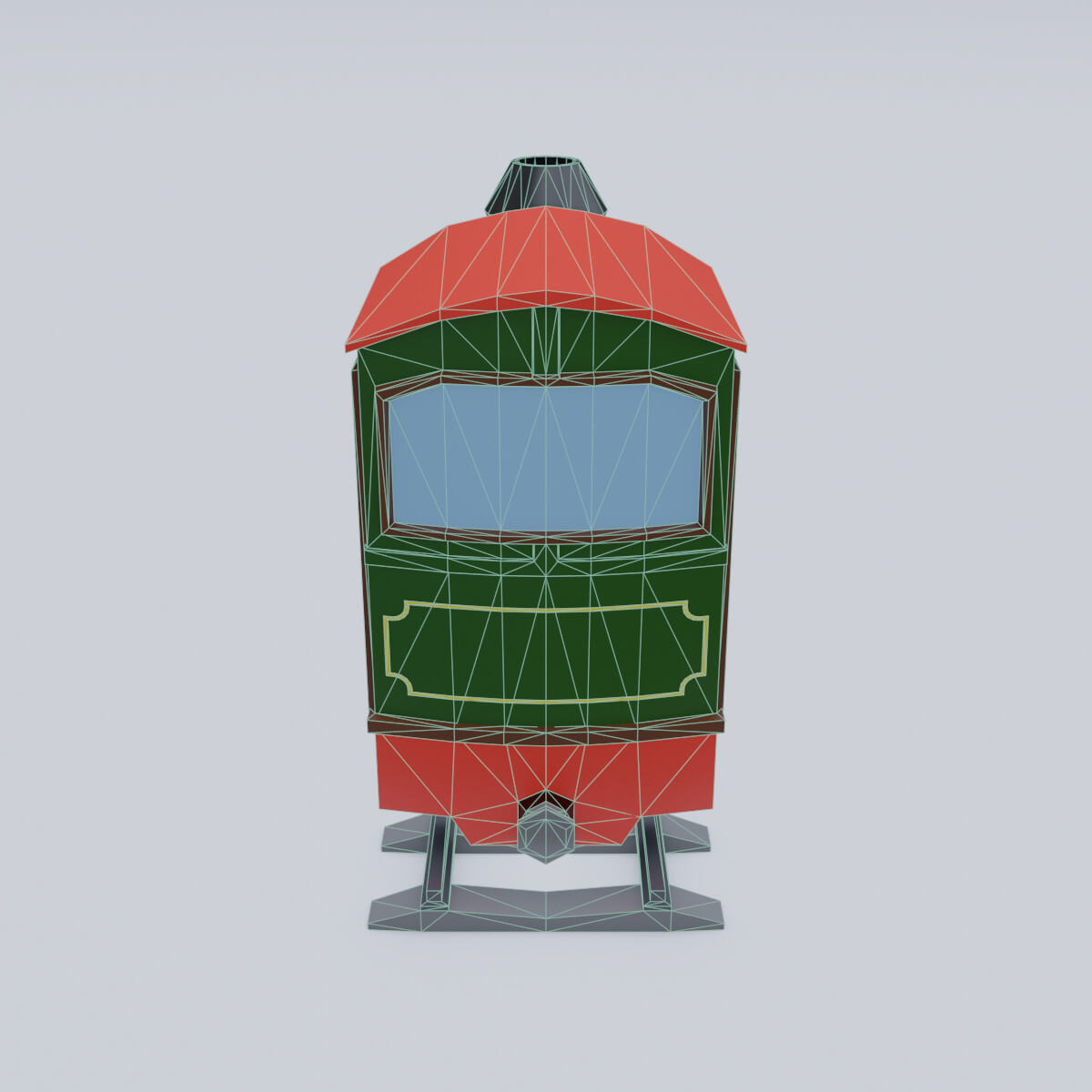 Steam Locomotive - 3D Model by mg53