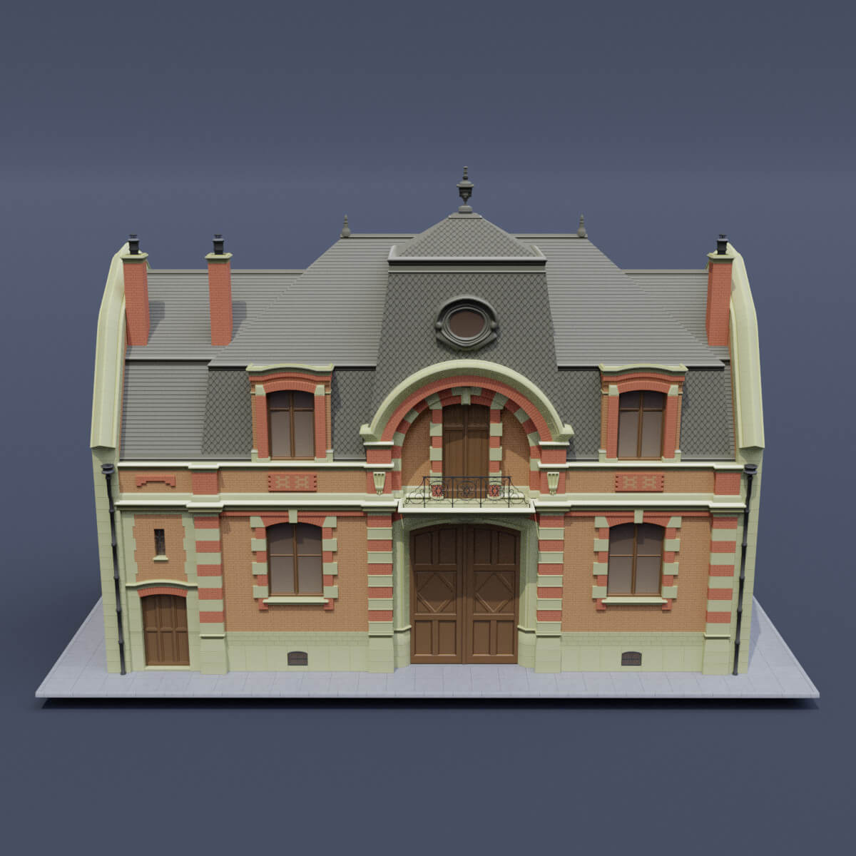 Victorian House 01 - 3D Model by mg53