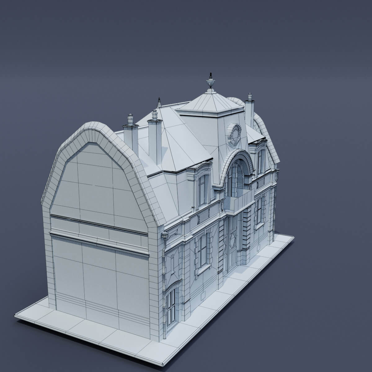 Victorian House 01 - 3D Model by mg53