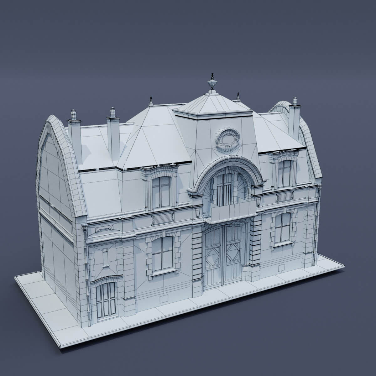 Victorian House 01 - 3D Model by mg53