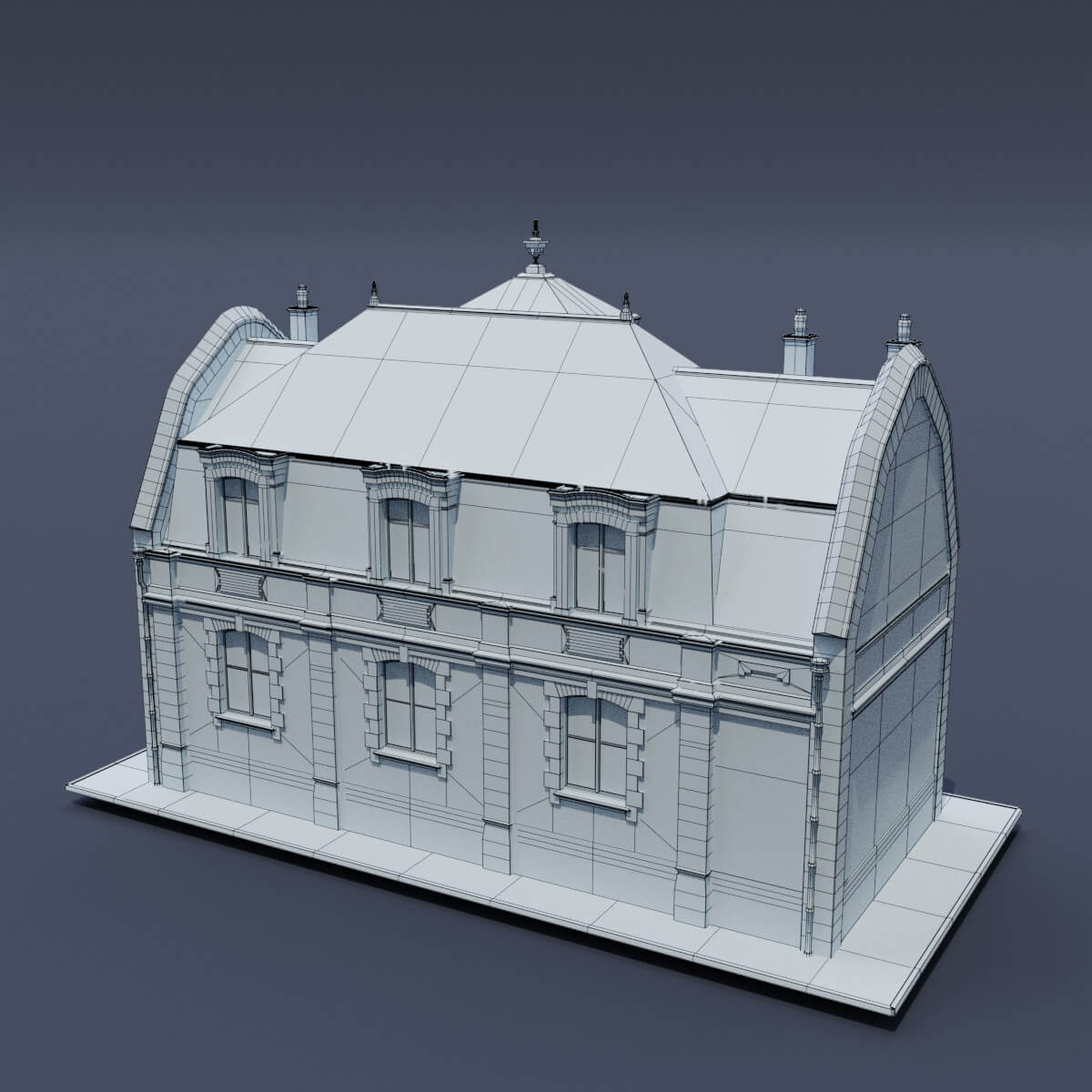 Victorian House 01 - 3D Model by mg53