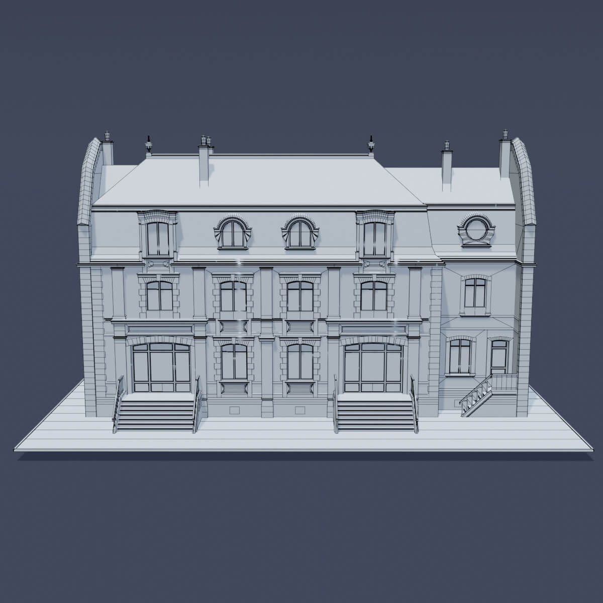Victorian Houses 3d Model Dowmnload
