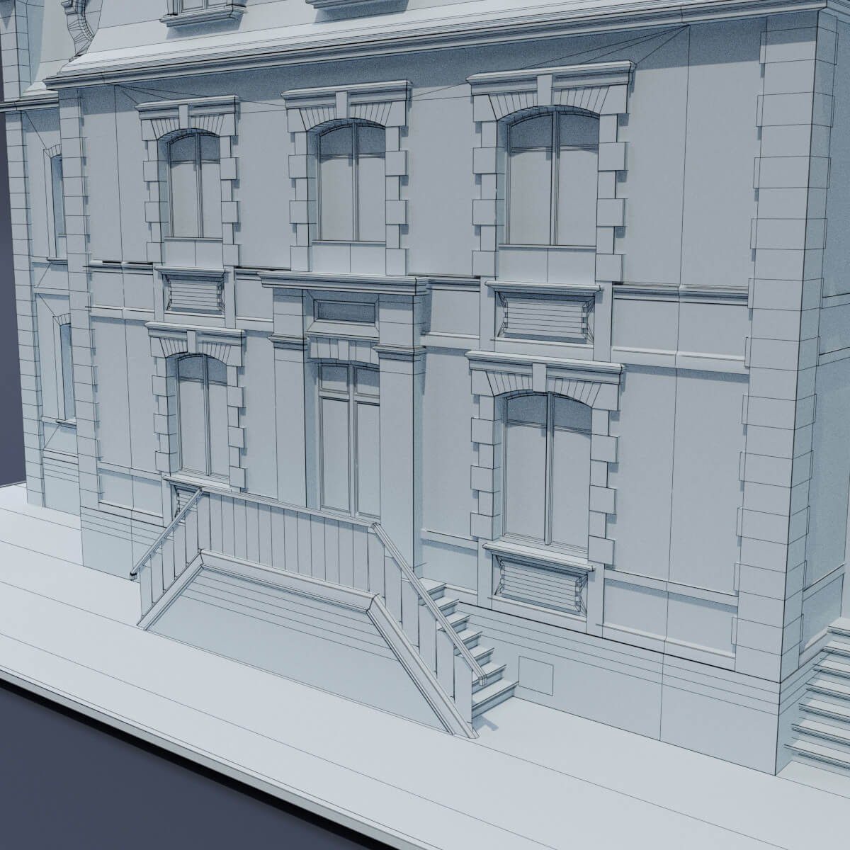 Victorian House 02 - 3D Model by mg53