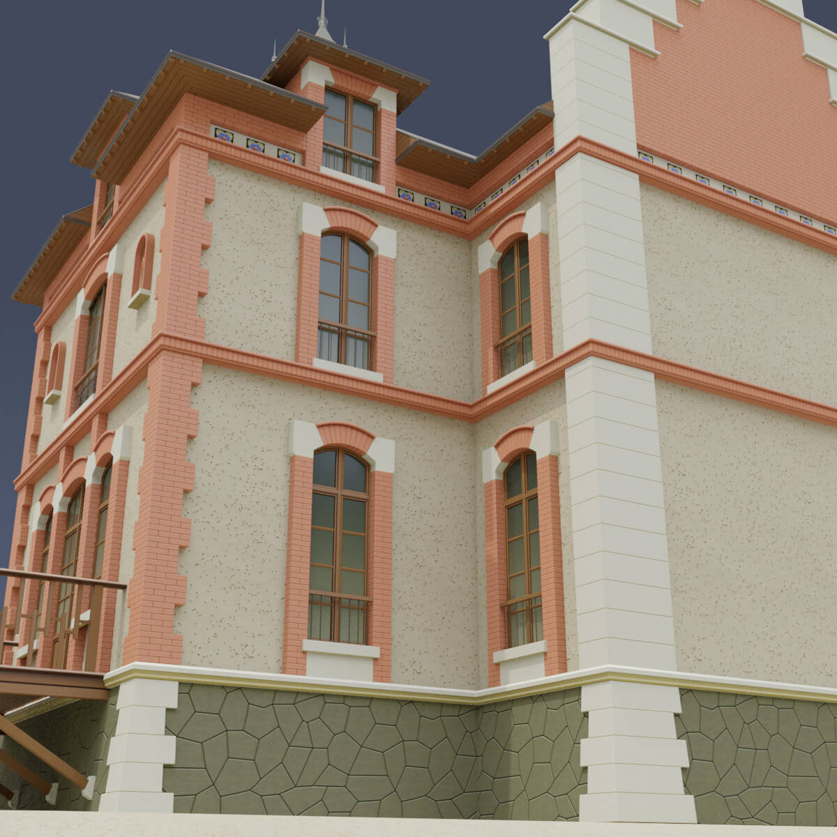 Victorian House 03 - 3D Model by mg53