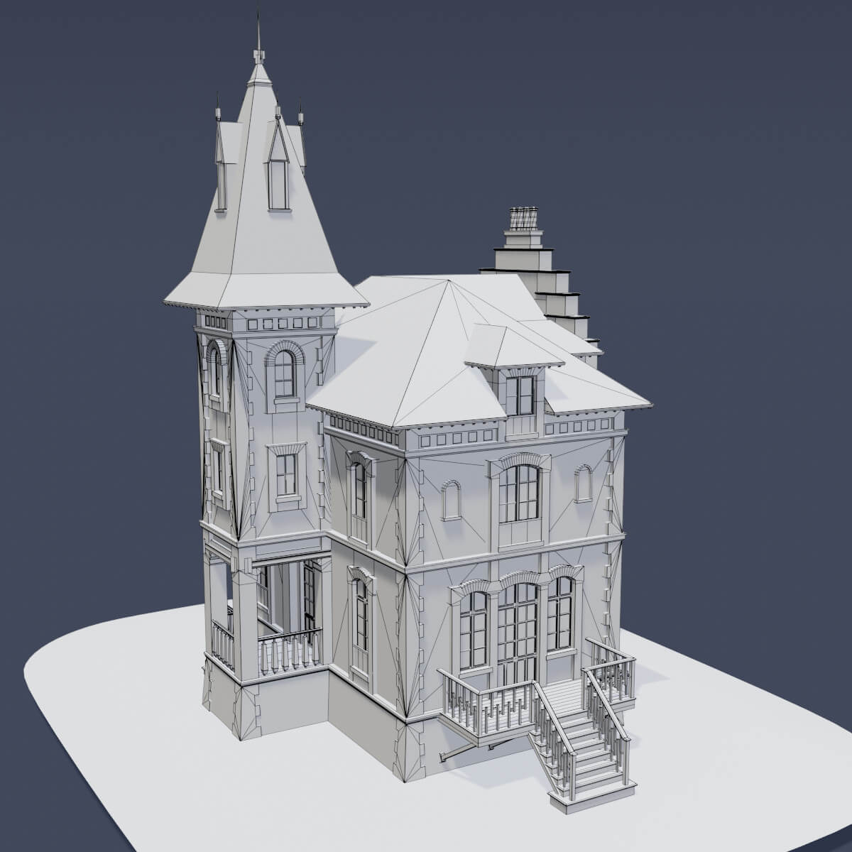 Victorian House 03 - 3D Model by mg53