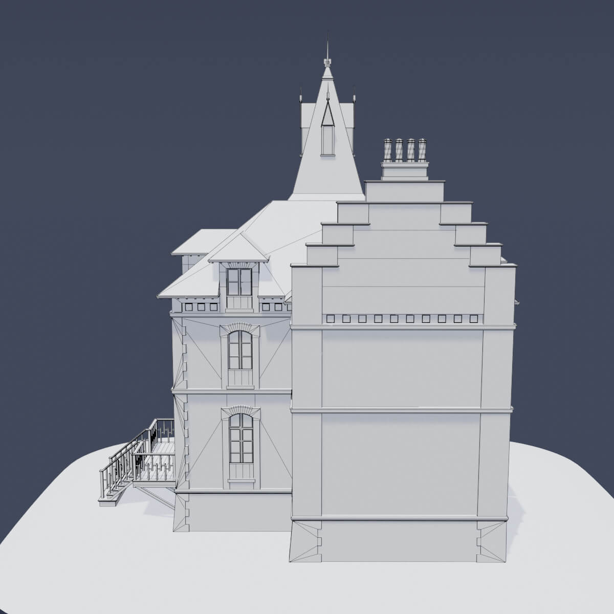 Victorian House 03 - 3D Model by mg53
