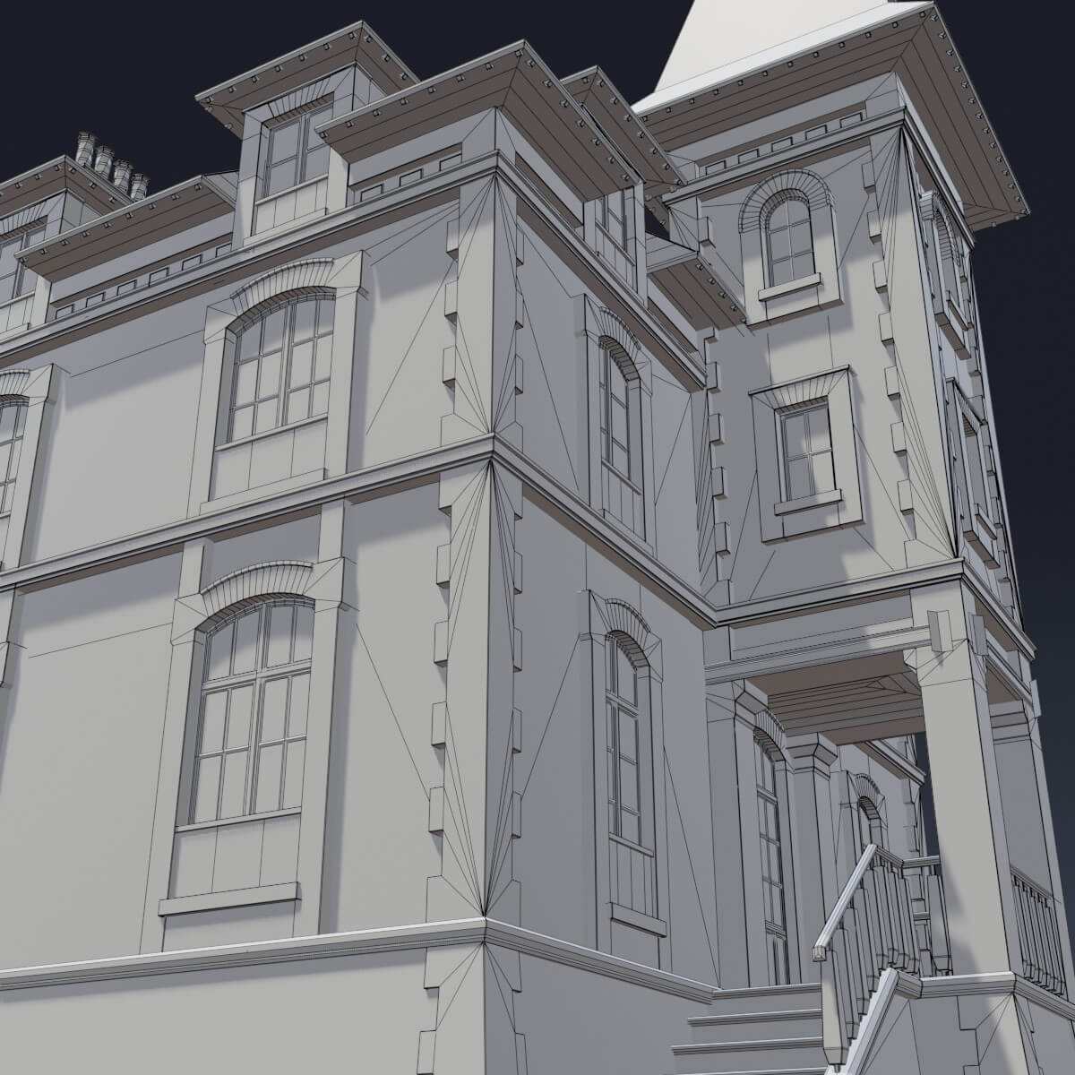 Victorian House 03 - 3D Model by mg53