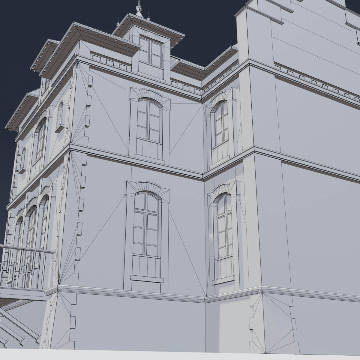 Victorian House 03 - 3D Model by mg53