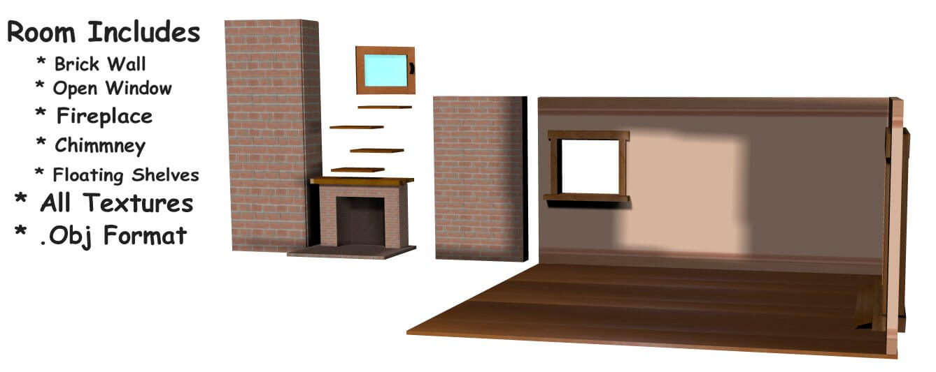 Living Room - 3D Model by MG59