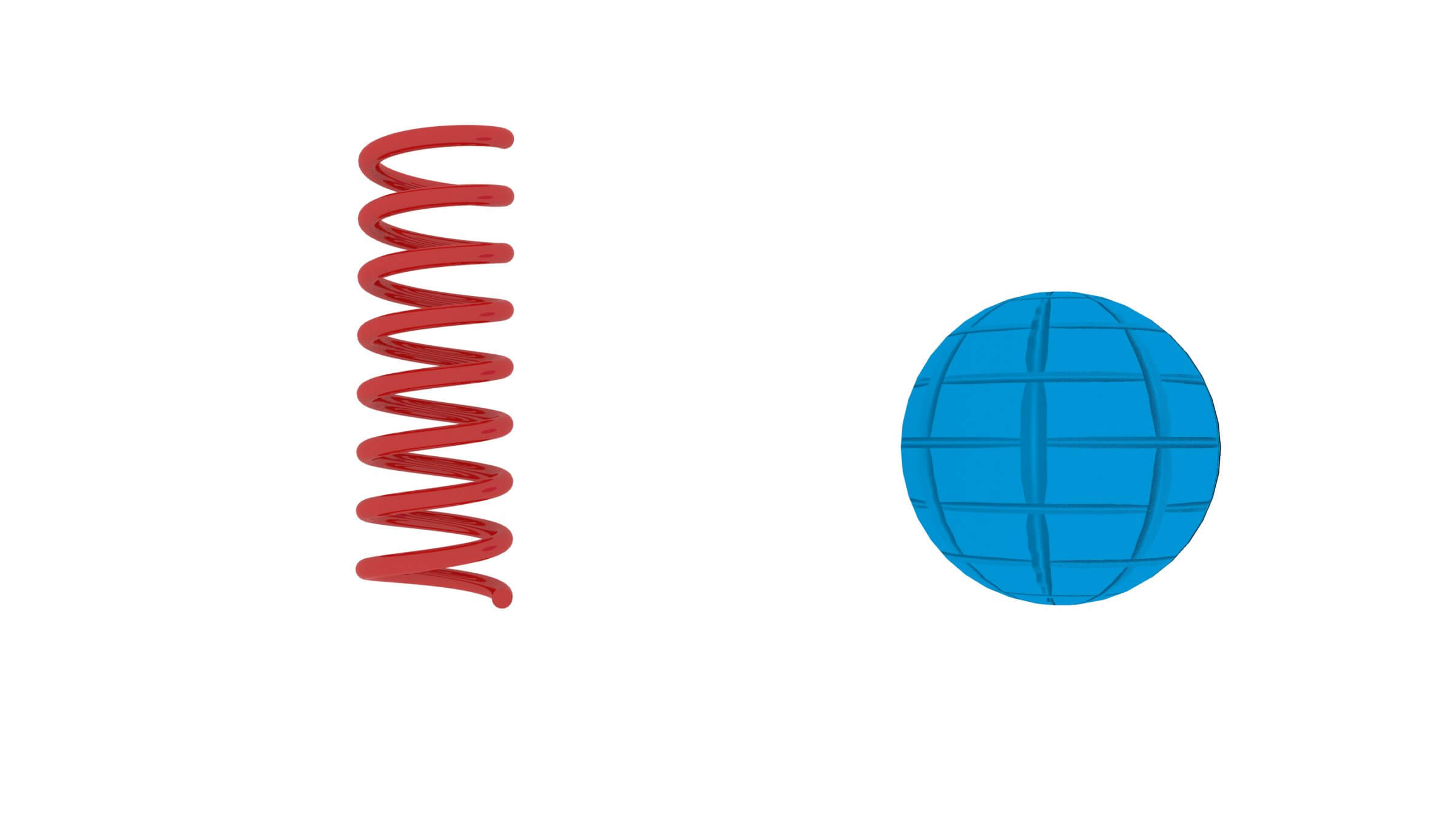 Spring and Ball - 3D Model by MGLsantos