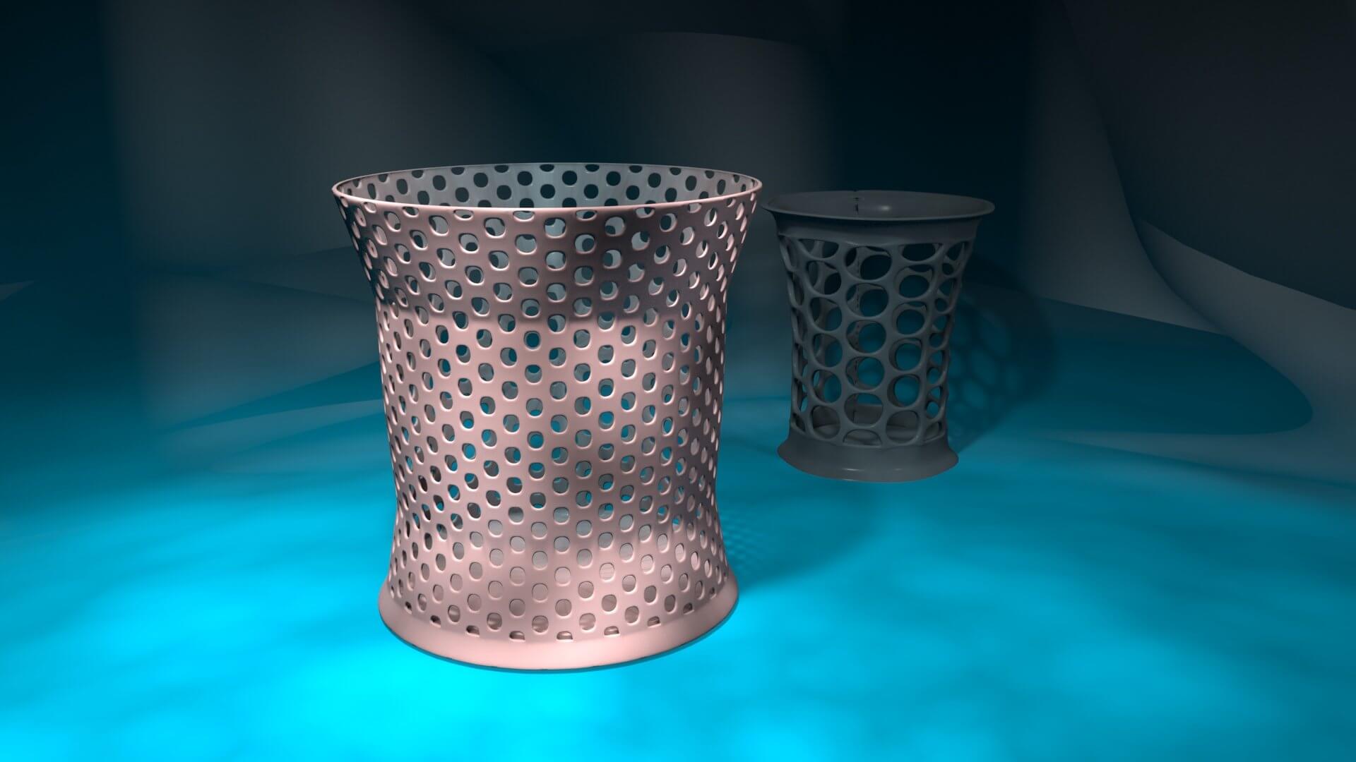 Trash Bucket - 3D Model by MGLsantos