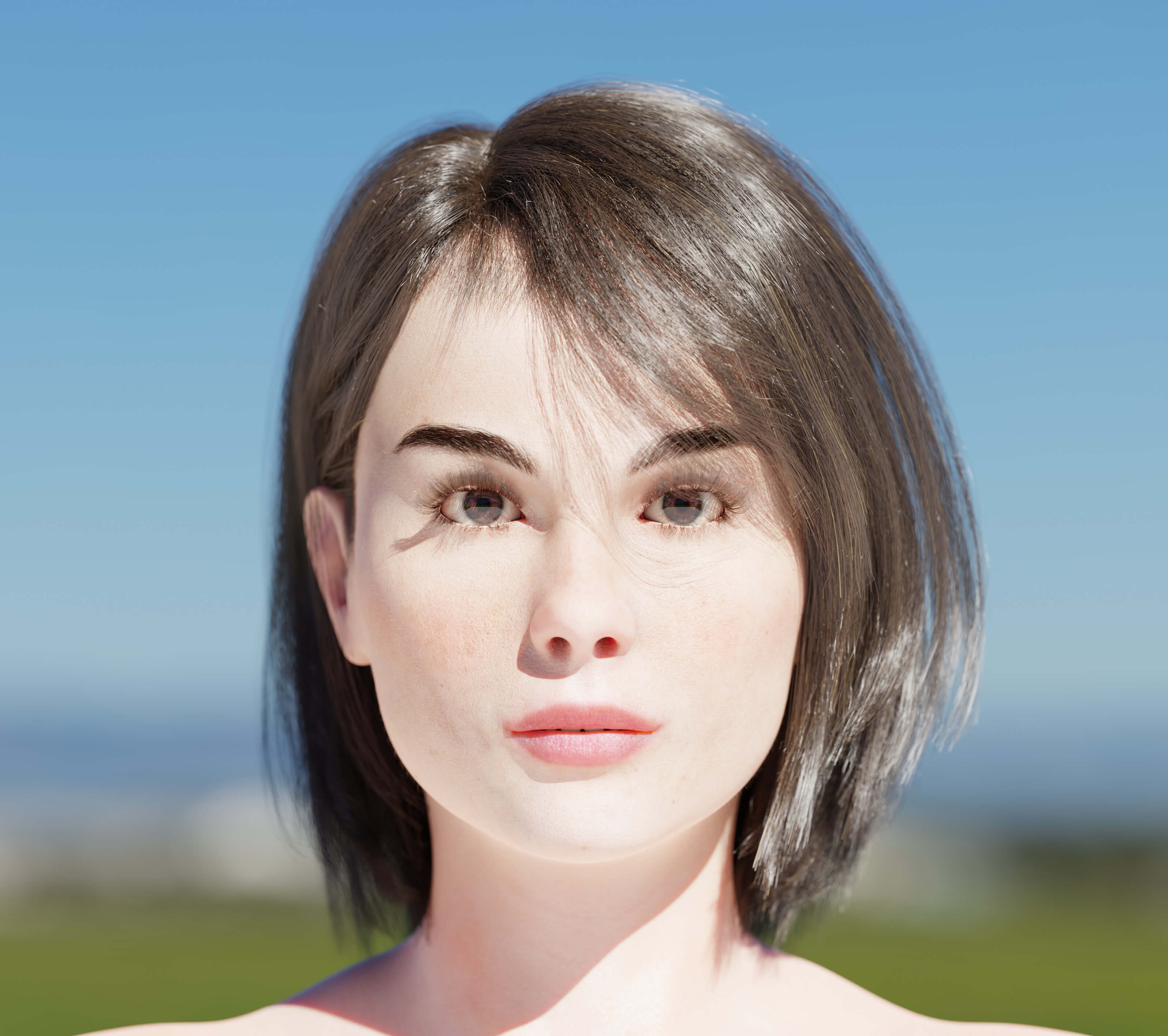 Realistic Female Rigged V 2 - 3D Model by mhmfrhat