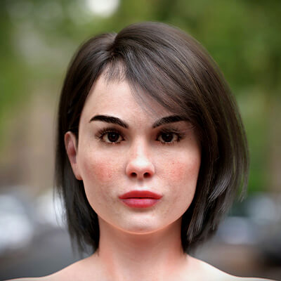 Realistic Female Rigged V 2 - 3D Model by mhmfrhat