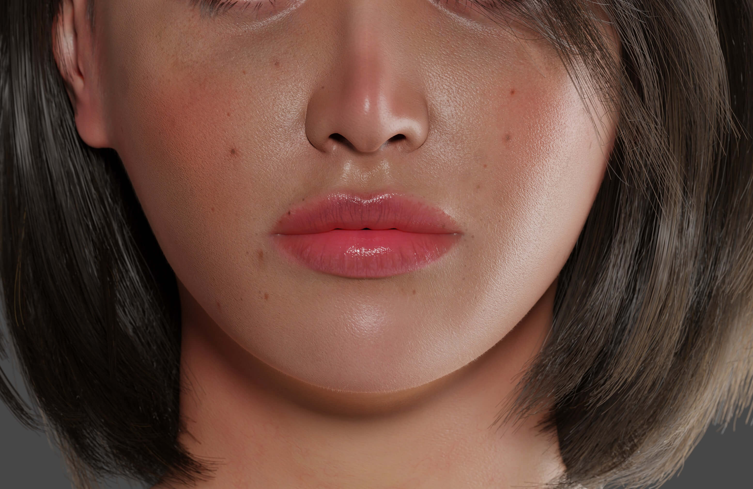 Realistic Female Rigged - 3D Model by mhmfrhat