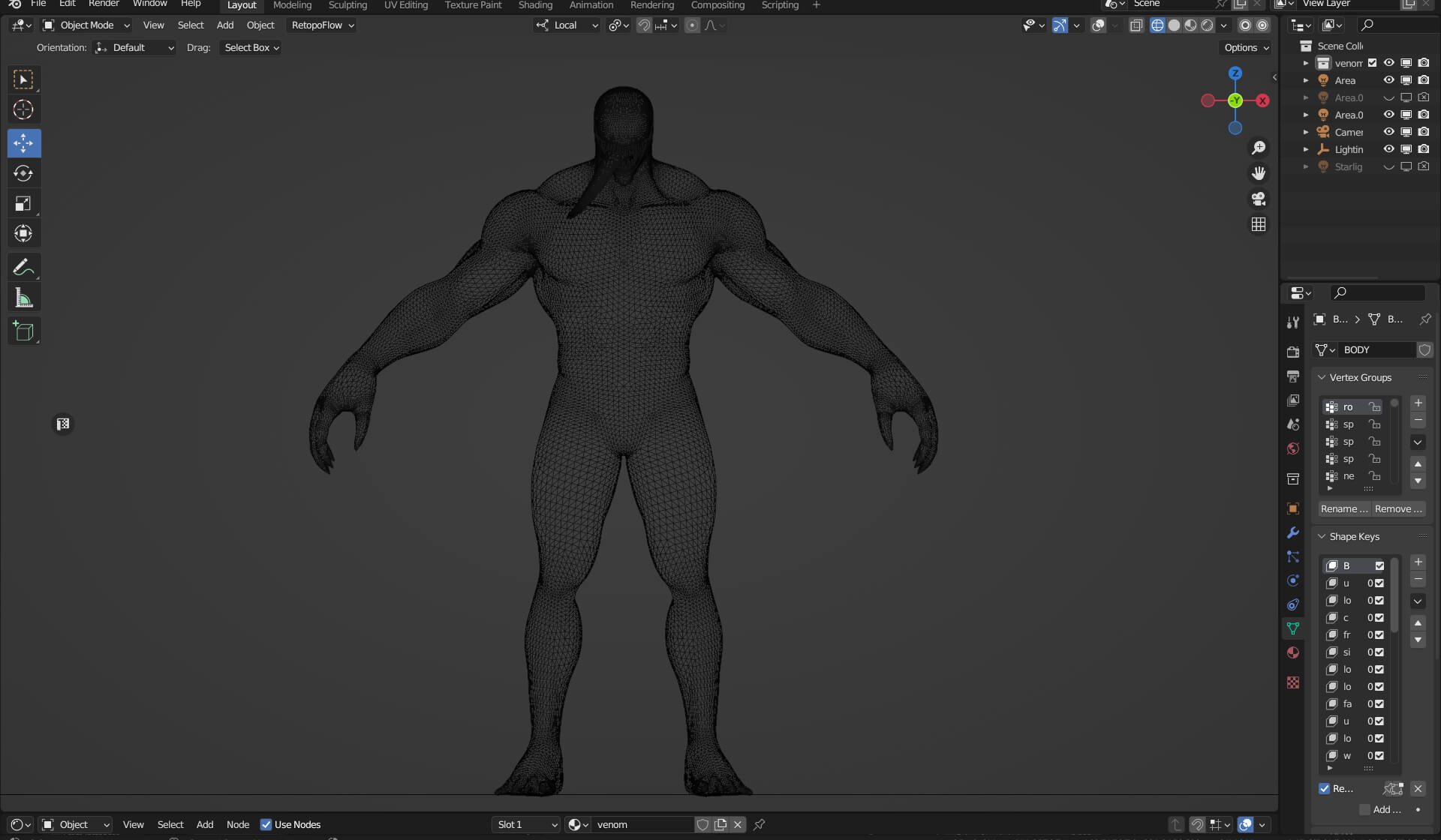 Venom Rigged-Advanced 3D Model by mhmfrhat