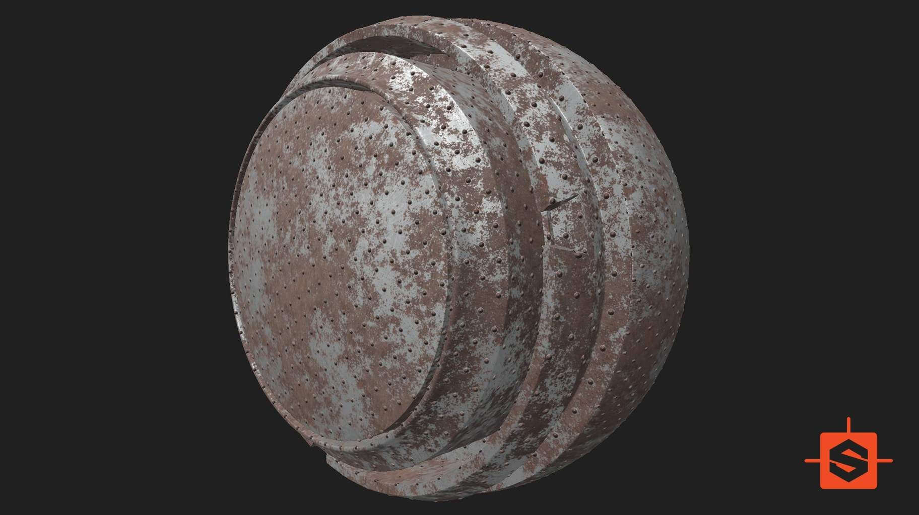 Rusty Metal Studded Texture by michalpetrik