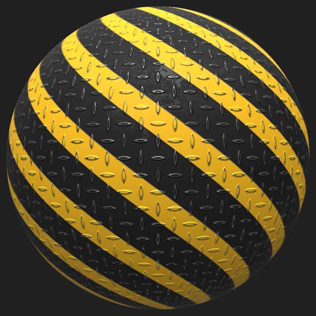 Metal Floor Stripes - 3D Texture by michalpetrik