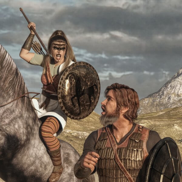 Amazons Young Amazon in Training 3D Render | RenderHub Gallery