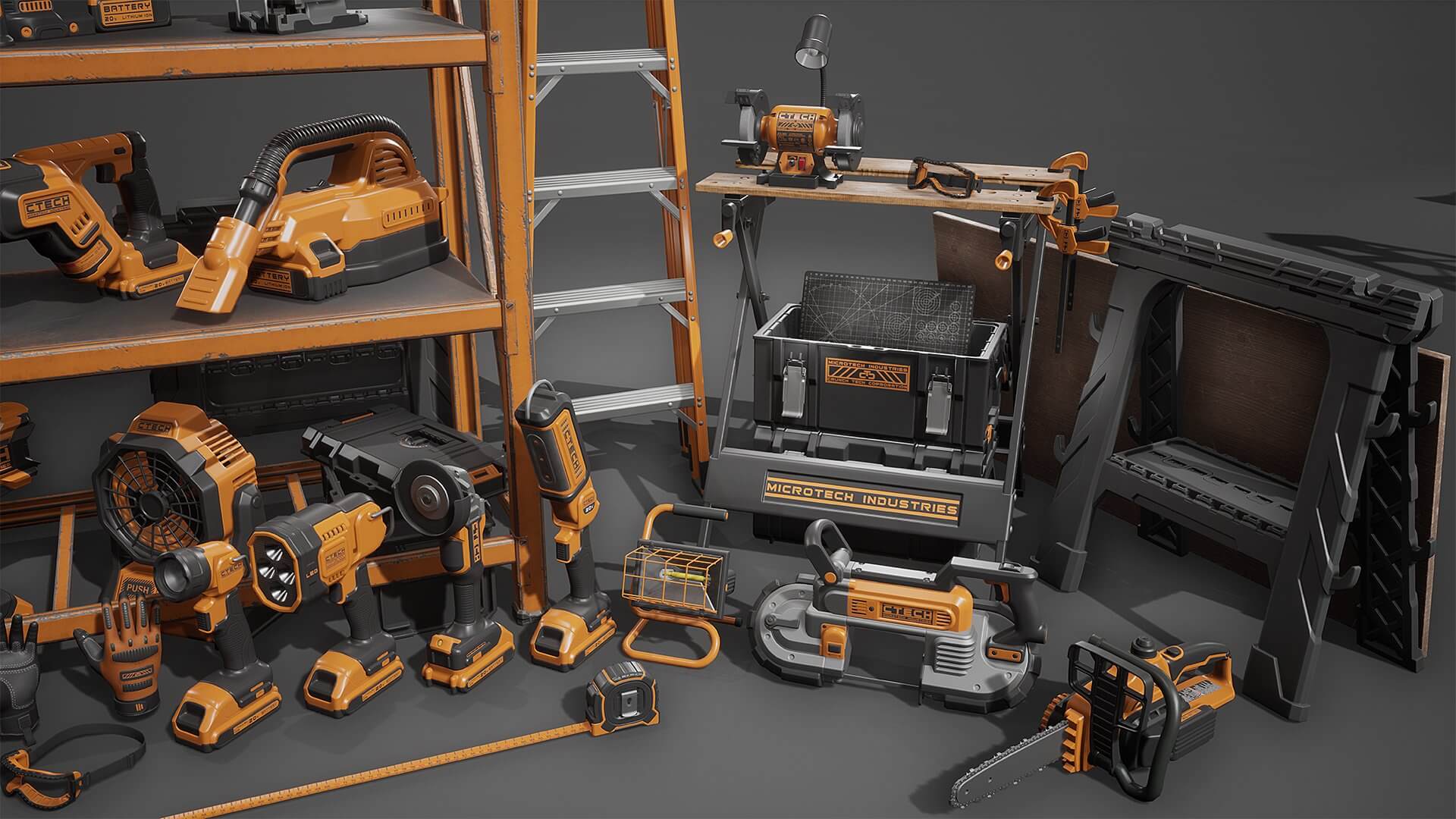 Power Tools Pack - 3D Model by microcrunch