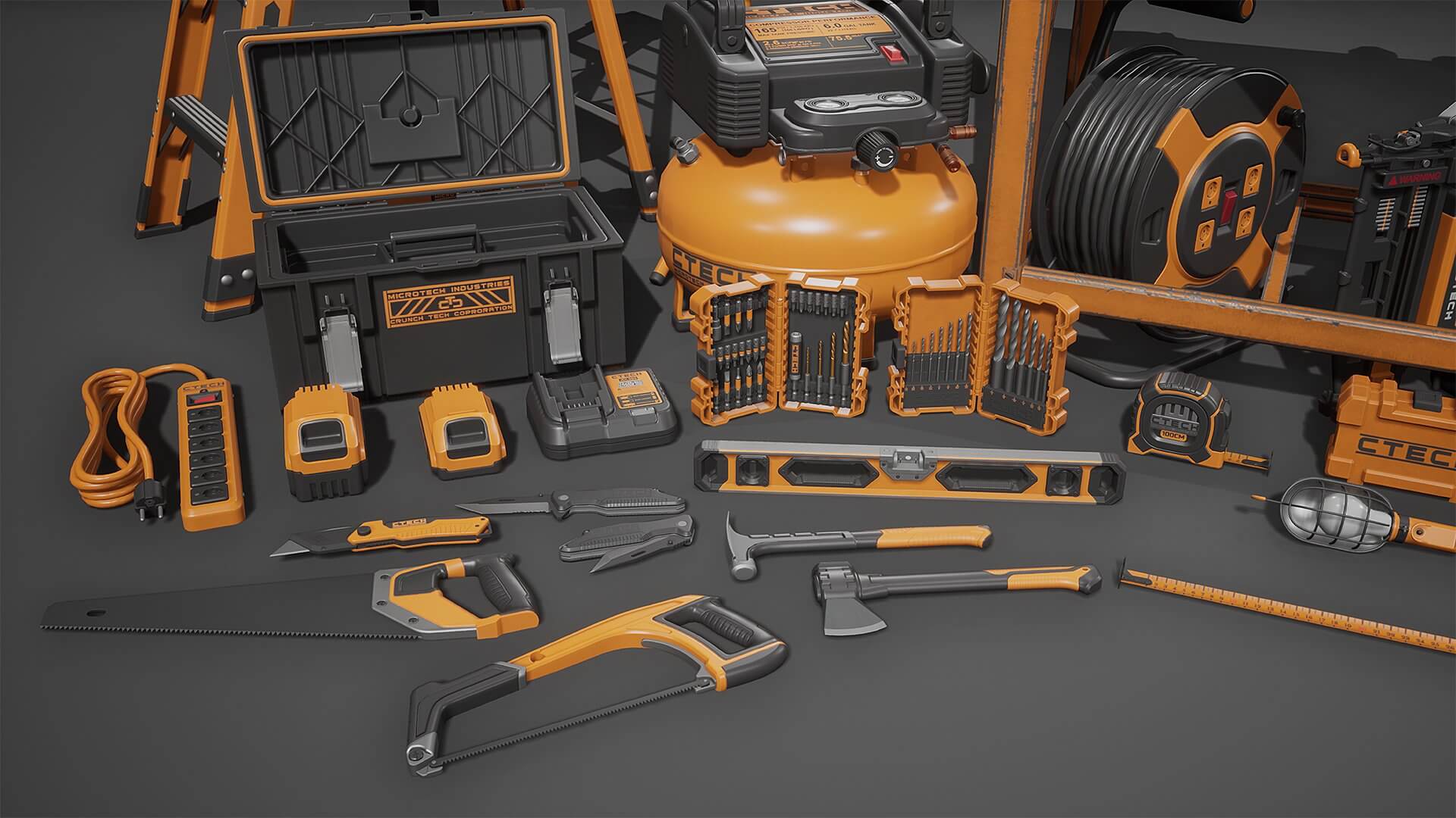 Power Tools Pack - 3D Model by microcrunch