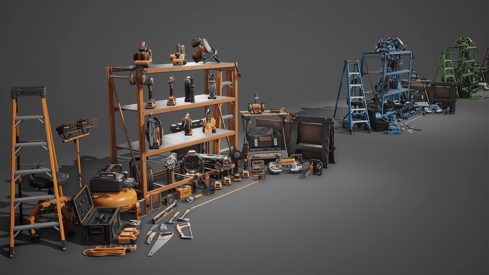 Power Tools Pack - 3D Model by microcrunch