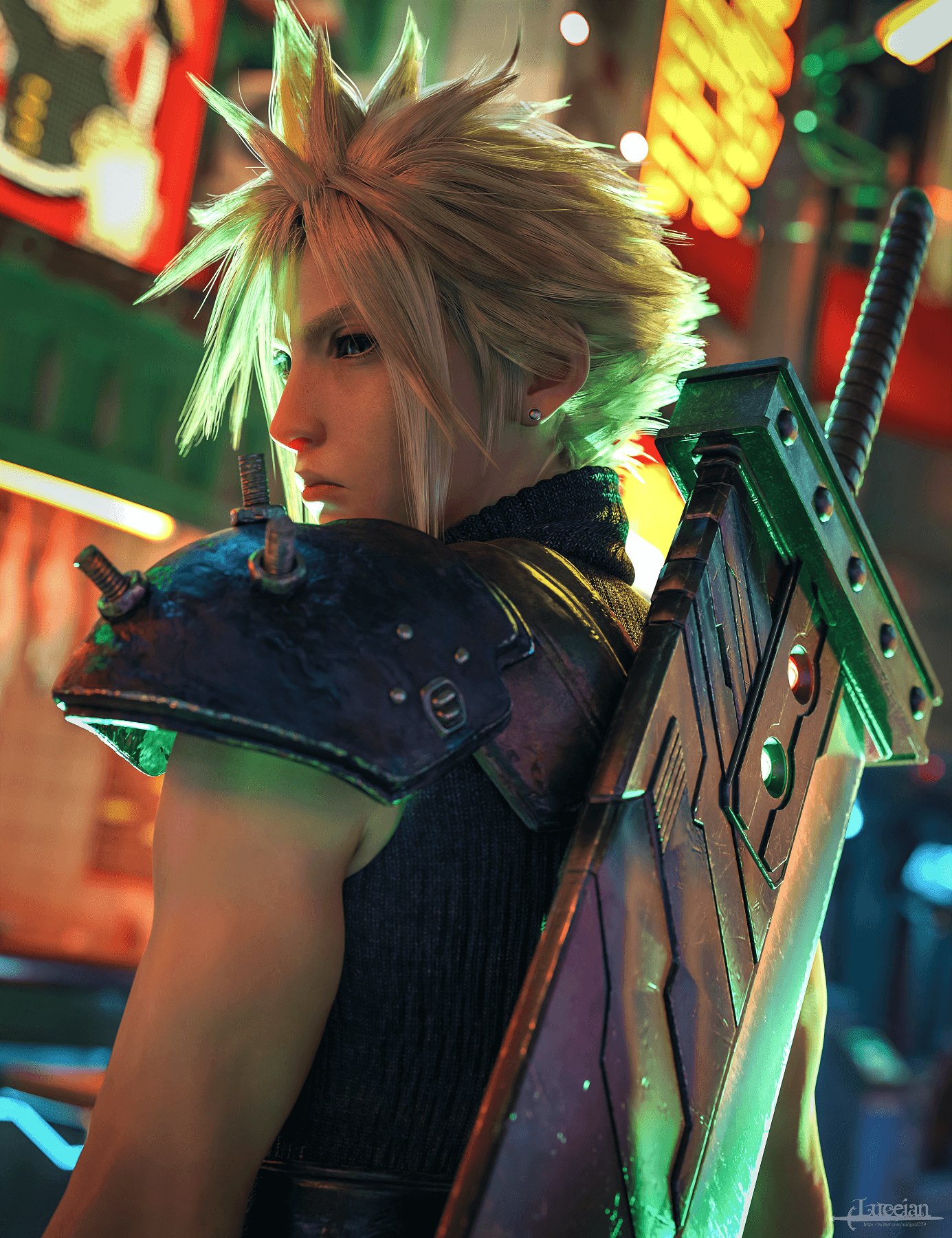 Lights of Midgar 3D Render, Digital Art by midgard229