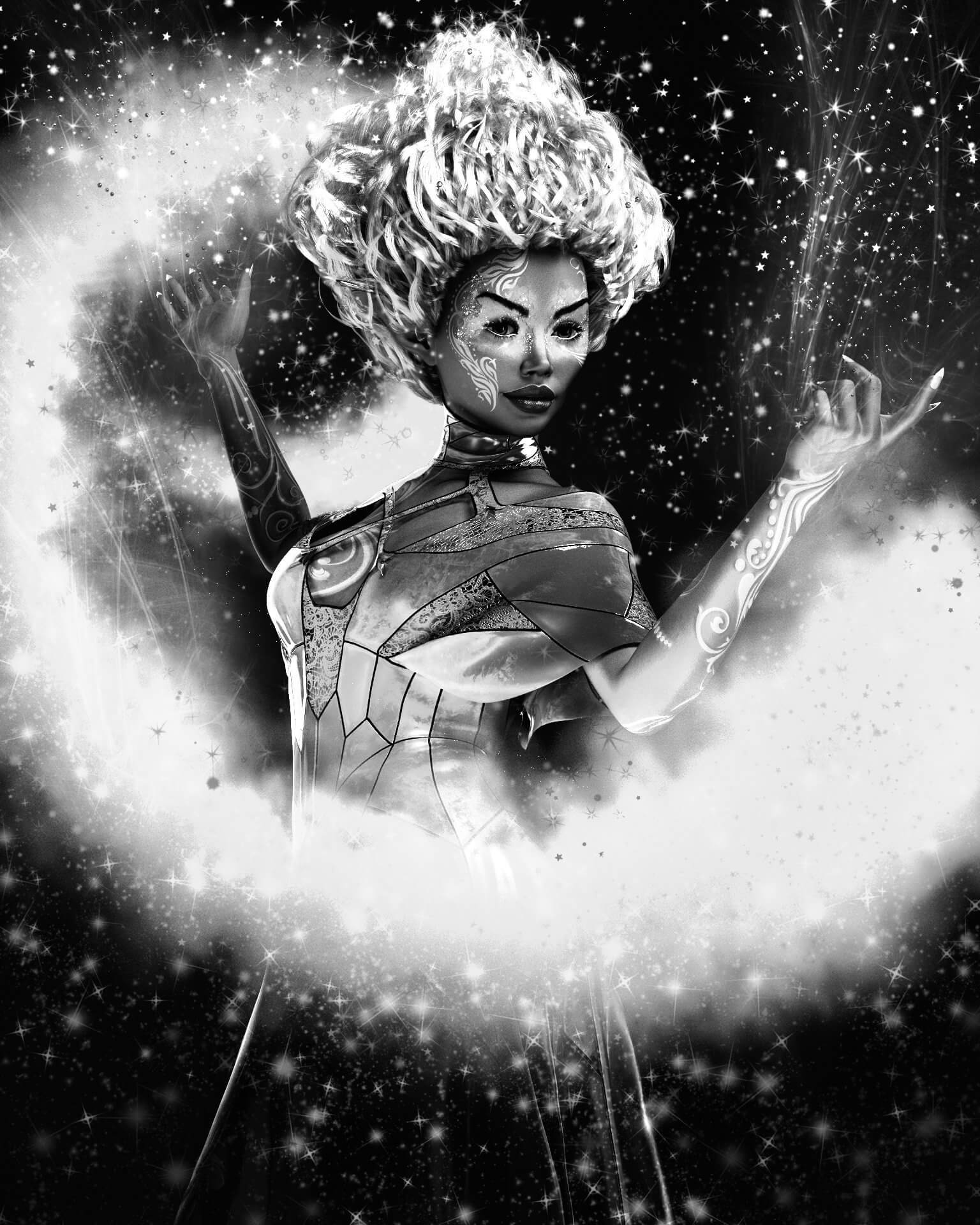 A fae mage 2 3D Render, Digital Art by midnight_star117