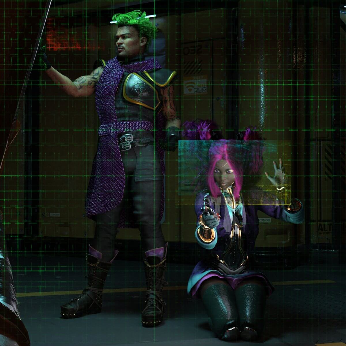 Cracking the Codes 3D Render, Digital Art by midnight_star117