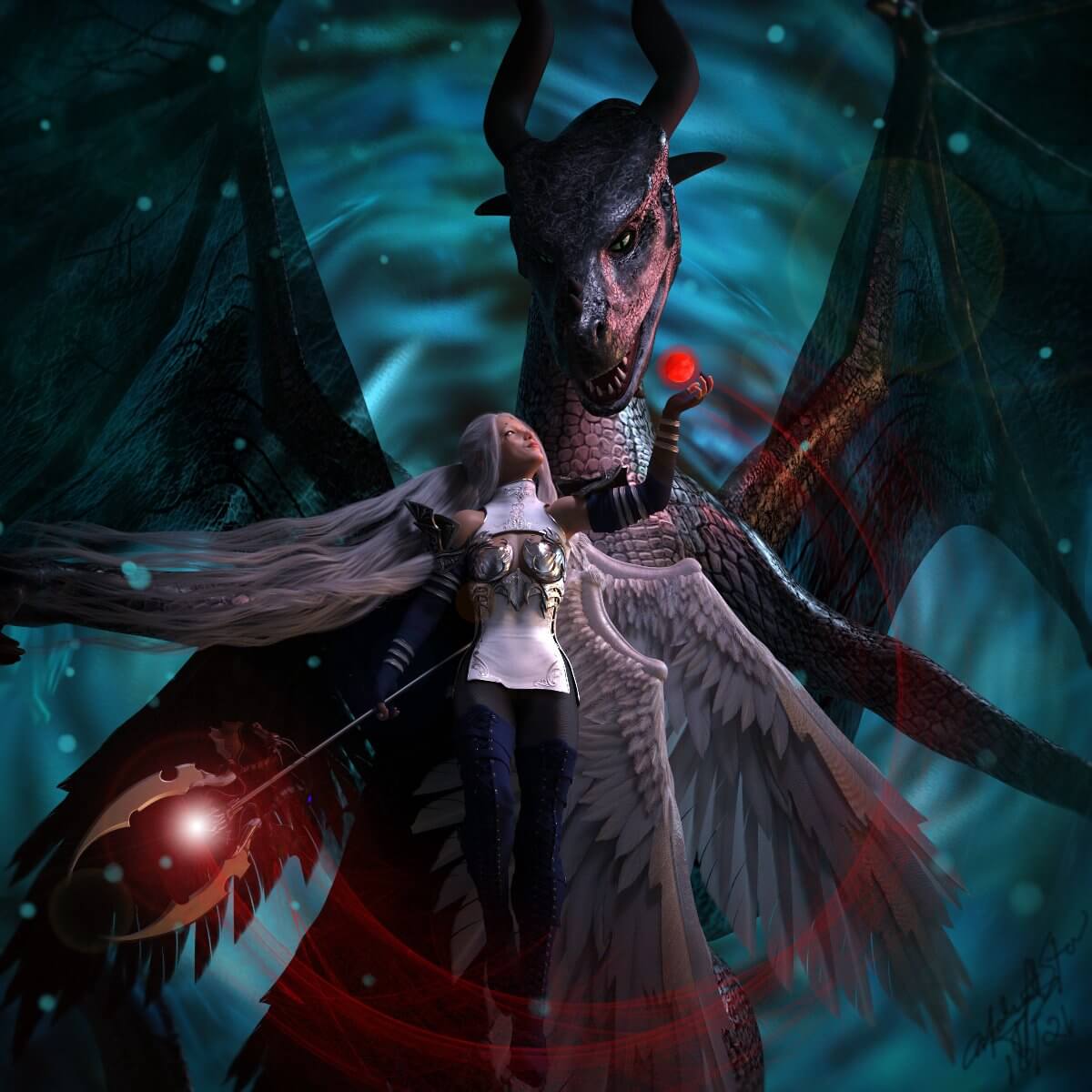 I Entreat You...To Aid Me in Battle 3D Render | RenderHub Gallery