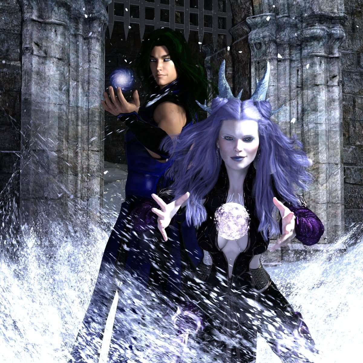 The Frozen Alder with the Queen 3D Render by midnight_star117
