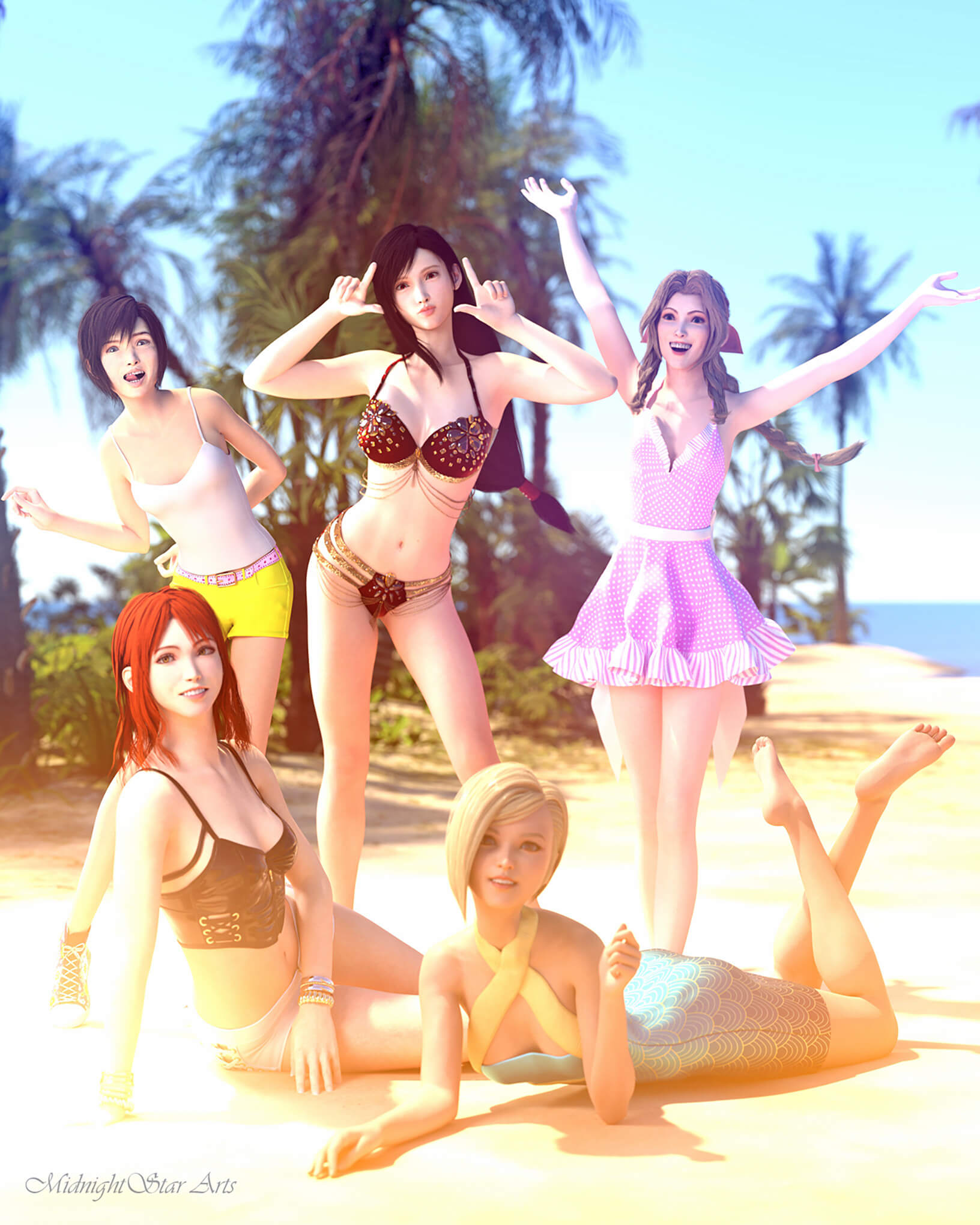 The Girls of Summer! 3D Render | RenderHub Gallery