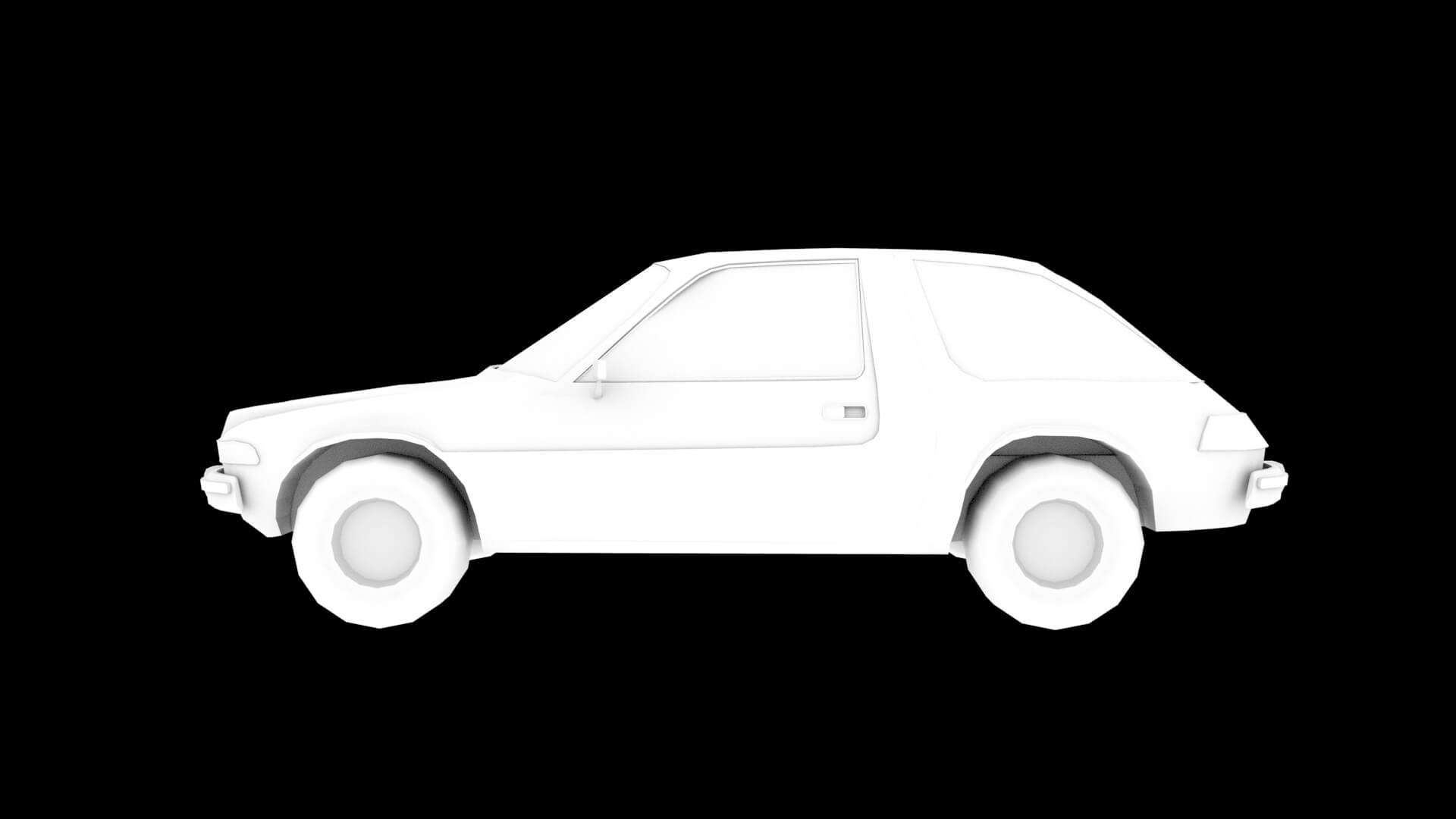 AMC Pacer Car - 3D Model by MightyAlexOne