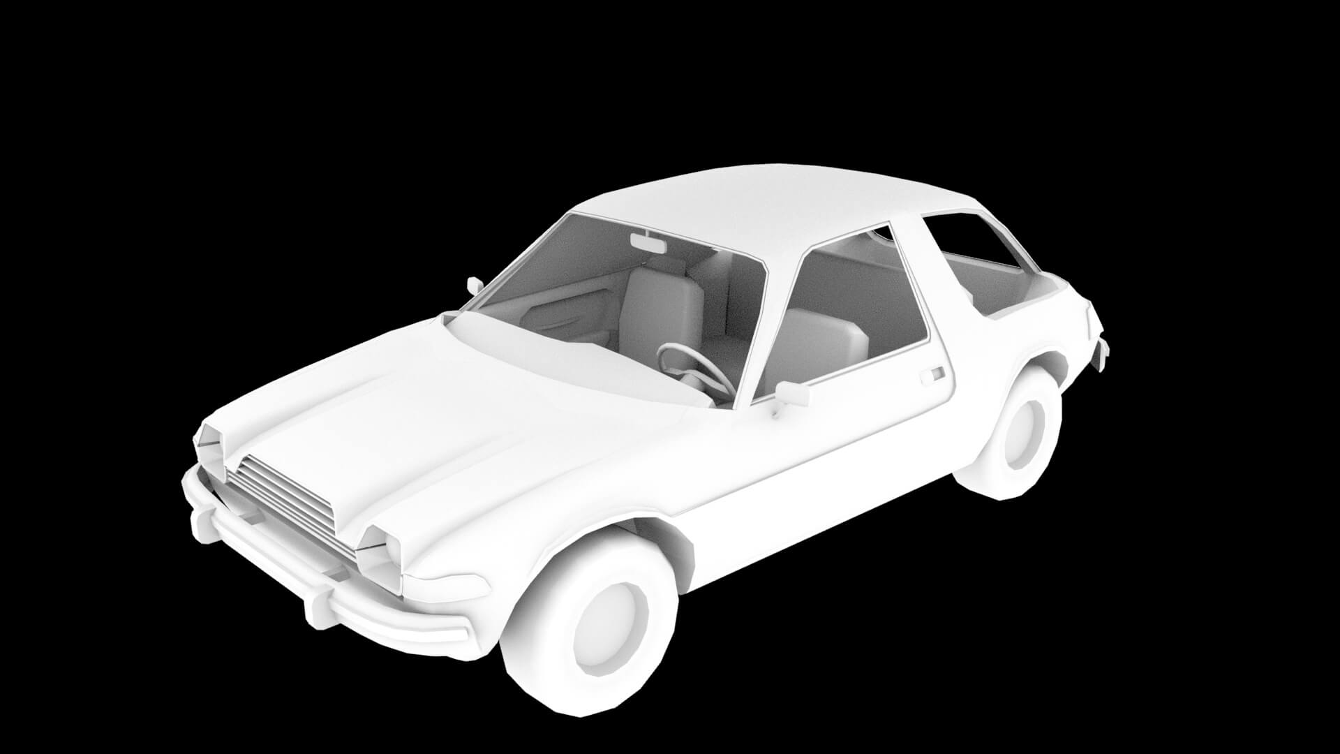 AMC Pacer Car - 3D Model by MightyAlexOne