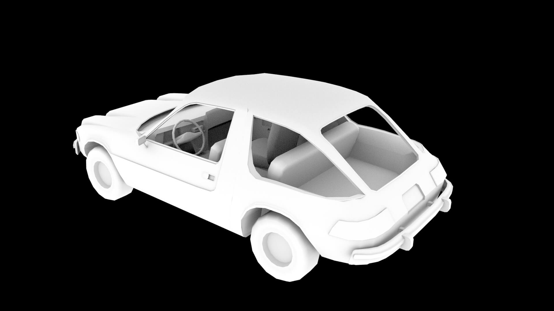 AMC Pacer Car - 3D Model by MightyAlexOne