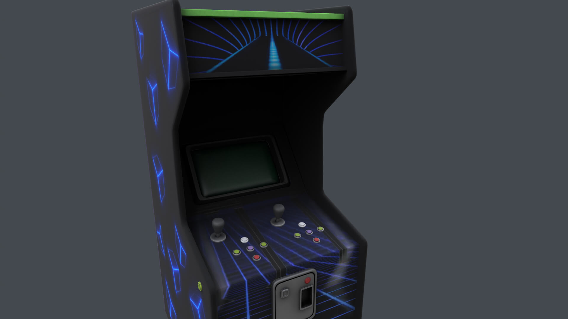 Arcade Machine - 3D Model by MightyAlexOne
