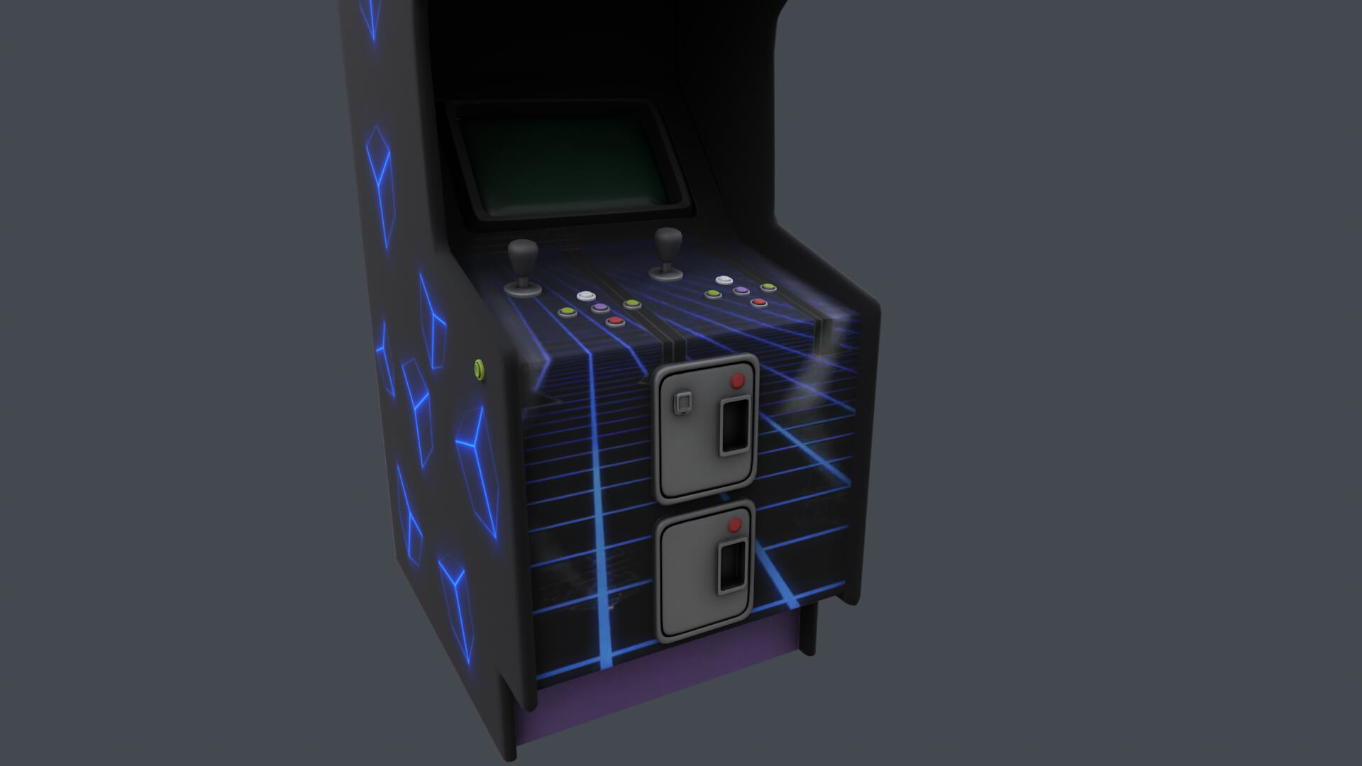 Arcade Machine - 3D Model by MightyAlexOne