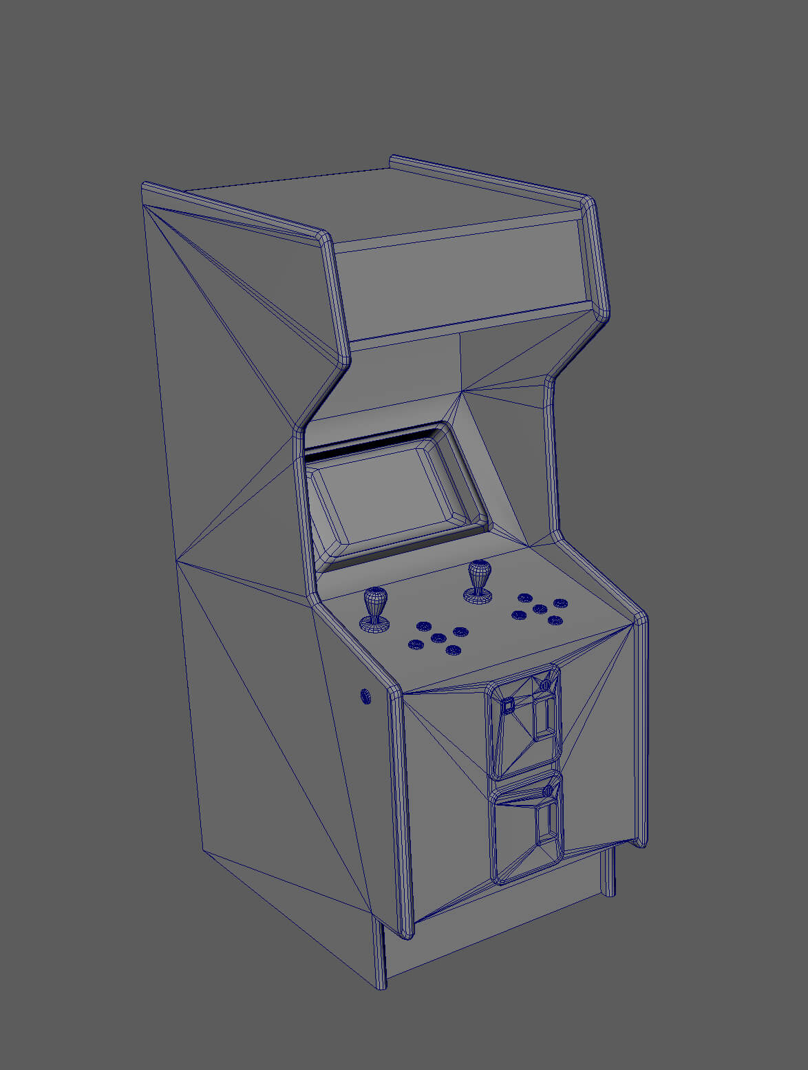Arcade Machine - 3D Model by MightyAlexOne