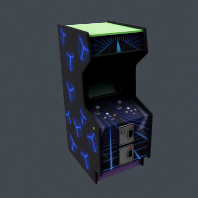 Arcade Machine - 3D Model by MightyAlexOne