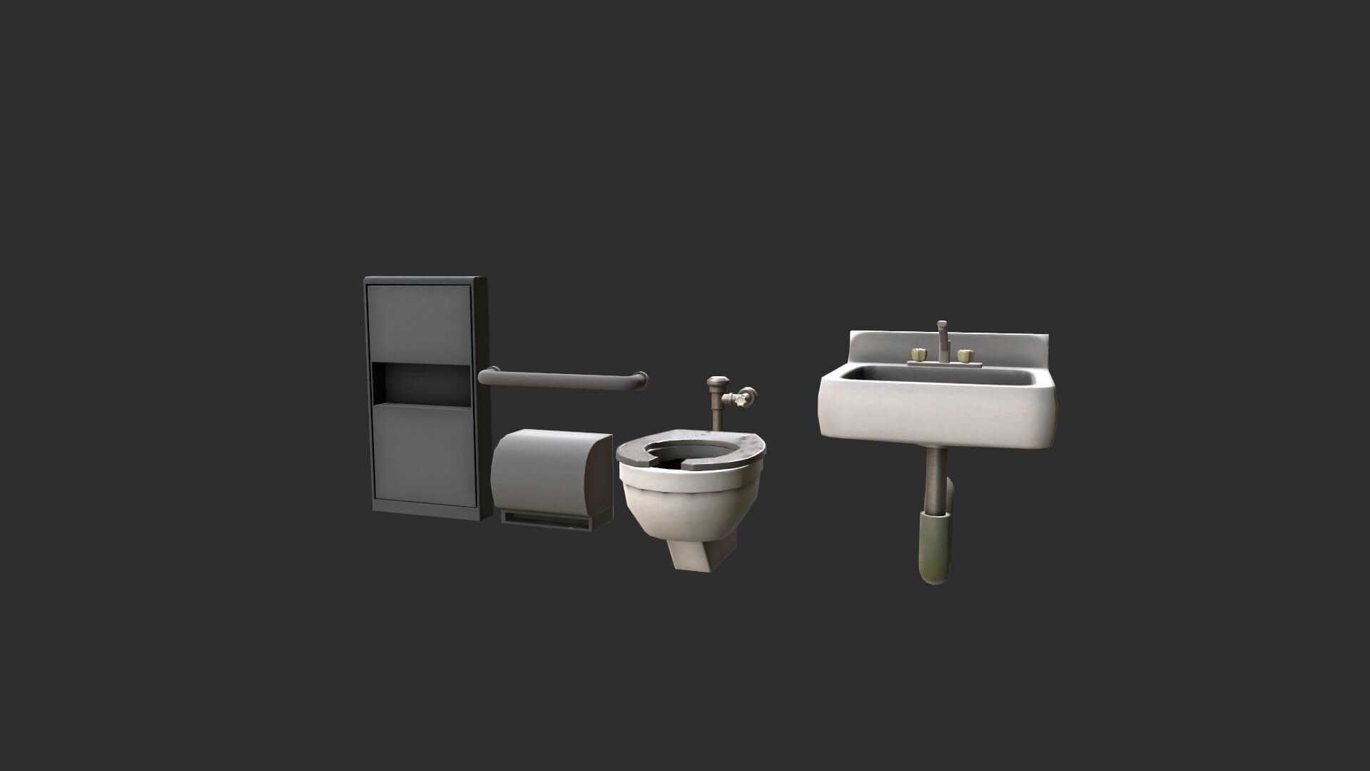 Bathroom Furniture - 3D Model by MightyAlexOne