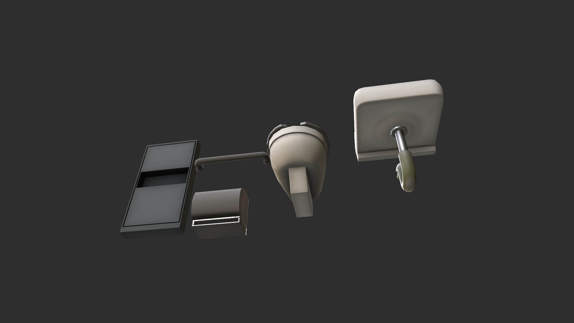 Bathroom Furniture - 3D Model by MightyAlexOne