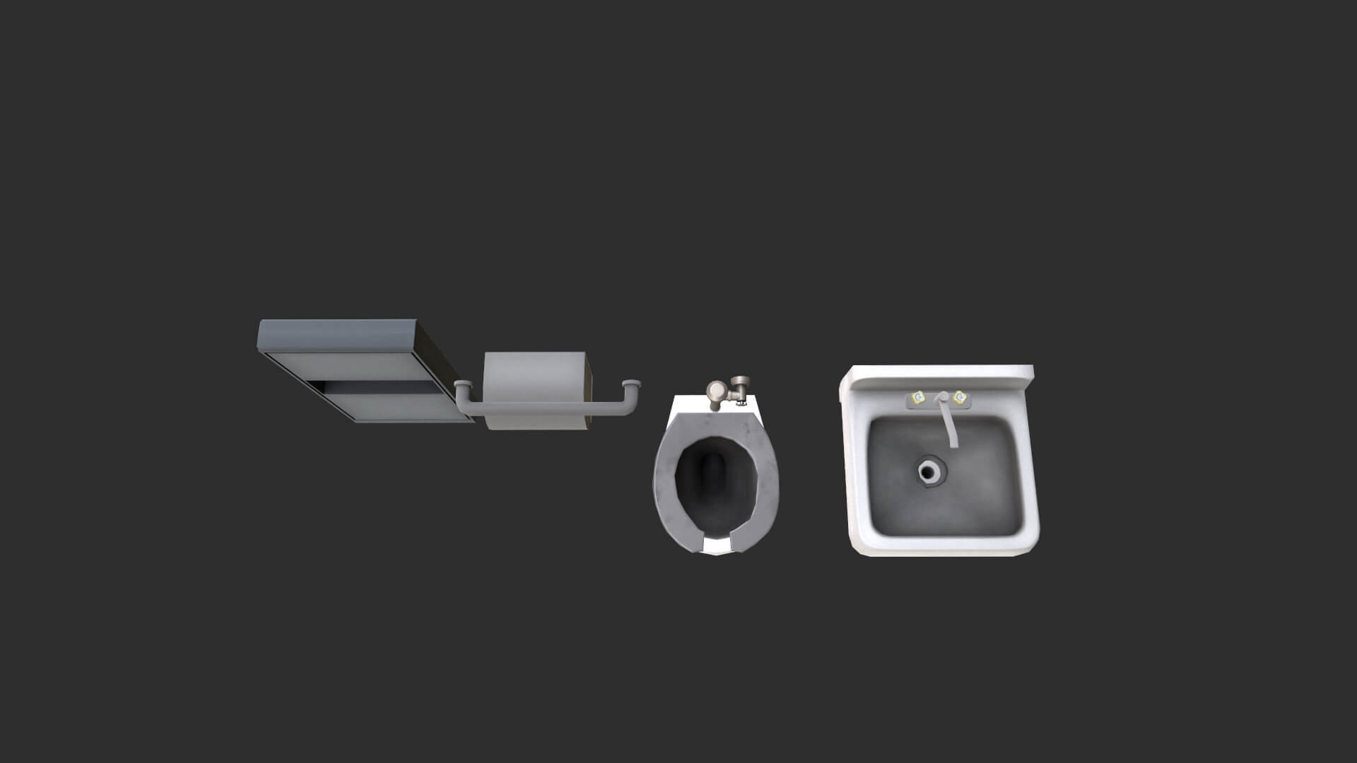 Bathroom Furniture - 3D Model by MightyAlexOne