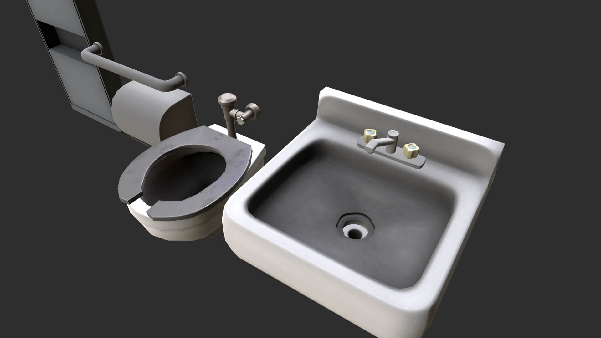 Bathroom Furniture - 3D Model by MightyAlexOne