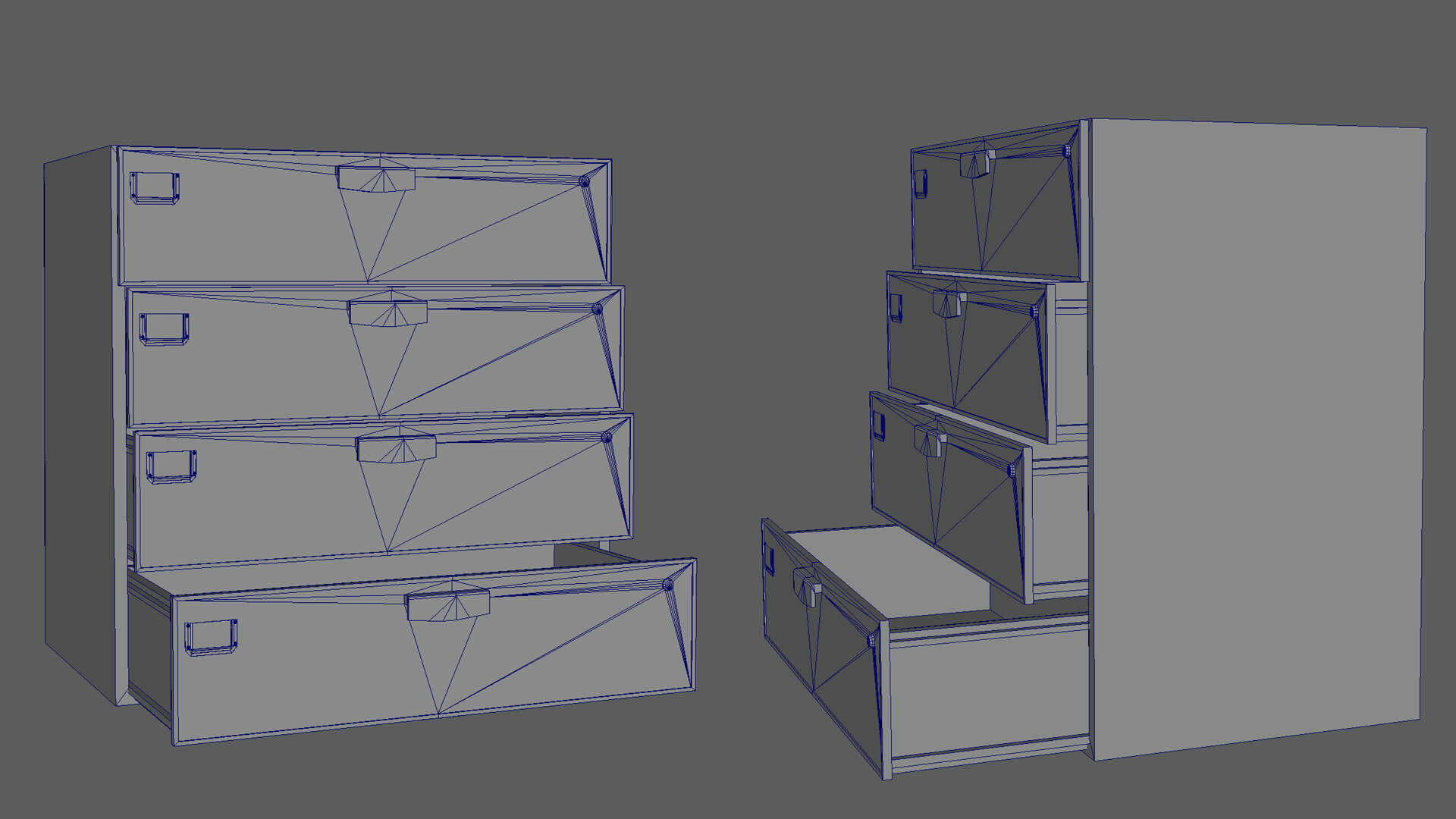 Office Cabinets - 3D Model by MightyAlexOne