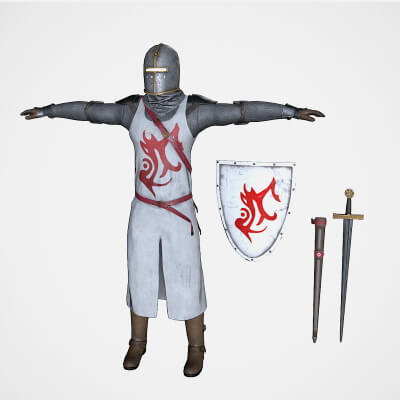Castle Guard - 3D Model by MightyAlexOne