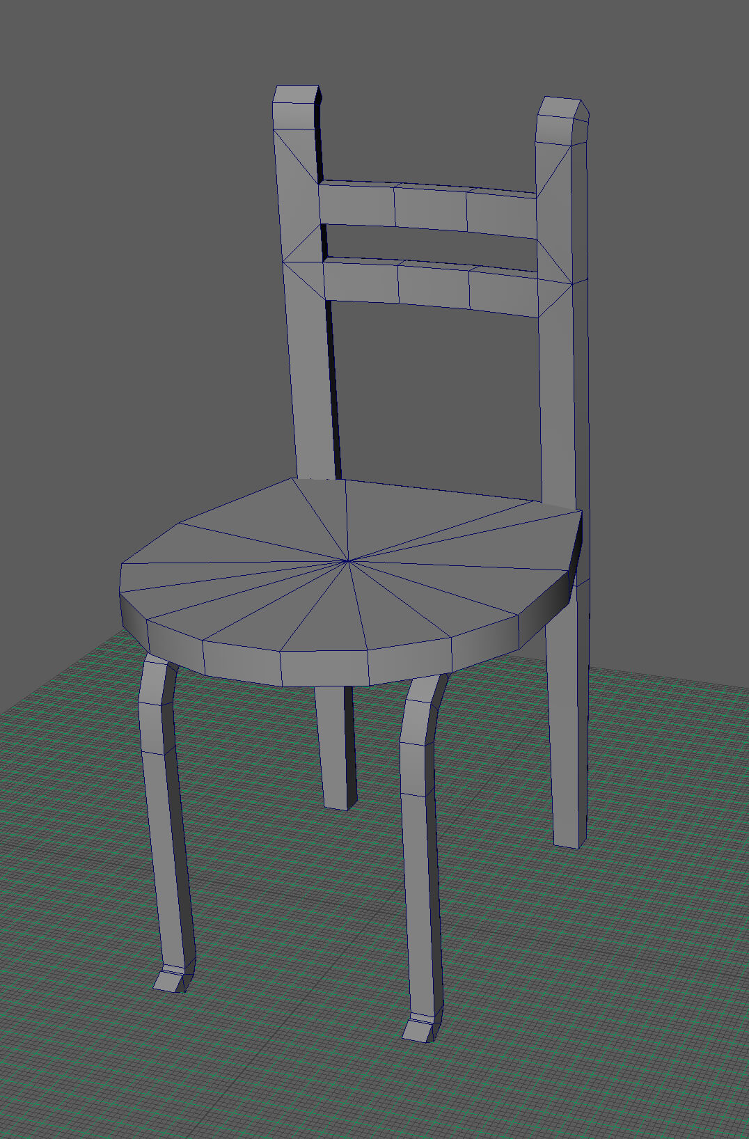 Wooden Chair Model by MightyAlexOne