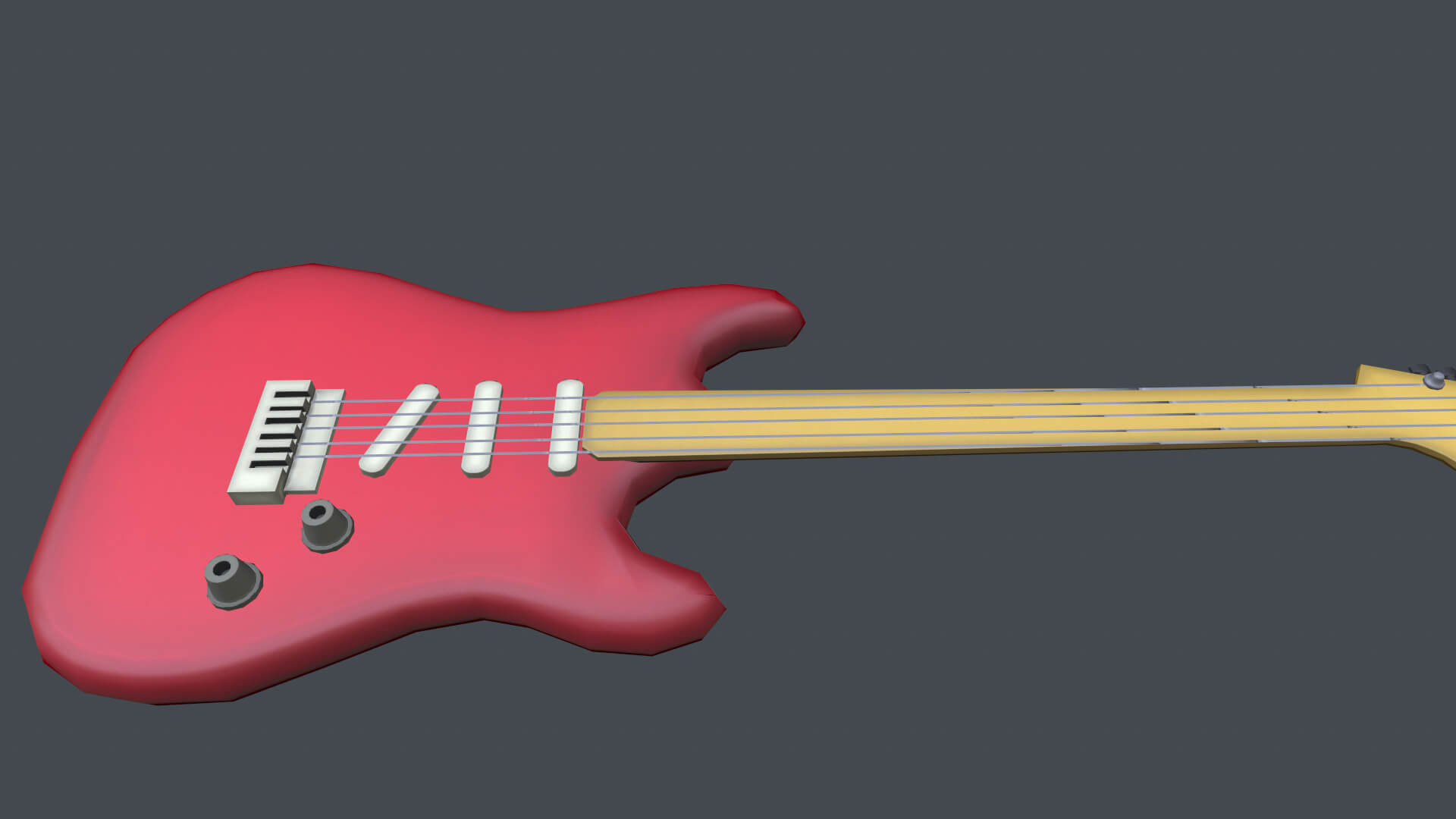 Electric Guitar - 3D Model by MightyAlexOne