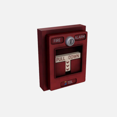 Fire Alarm Button - 3D Model by MightyAlexOne